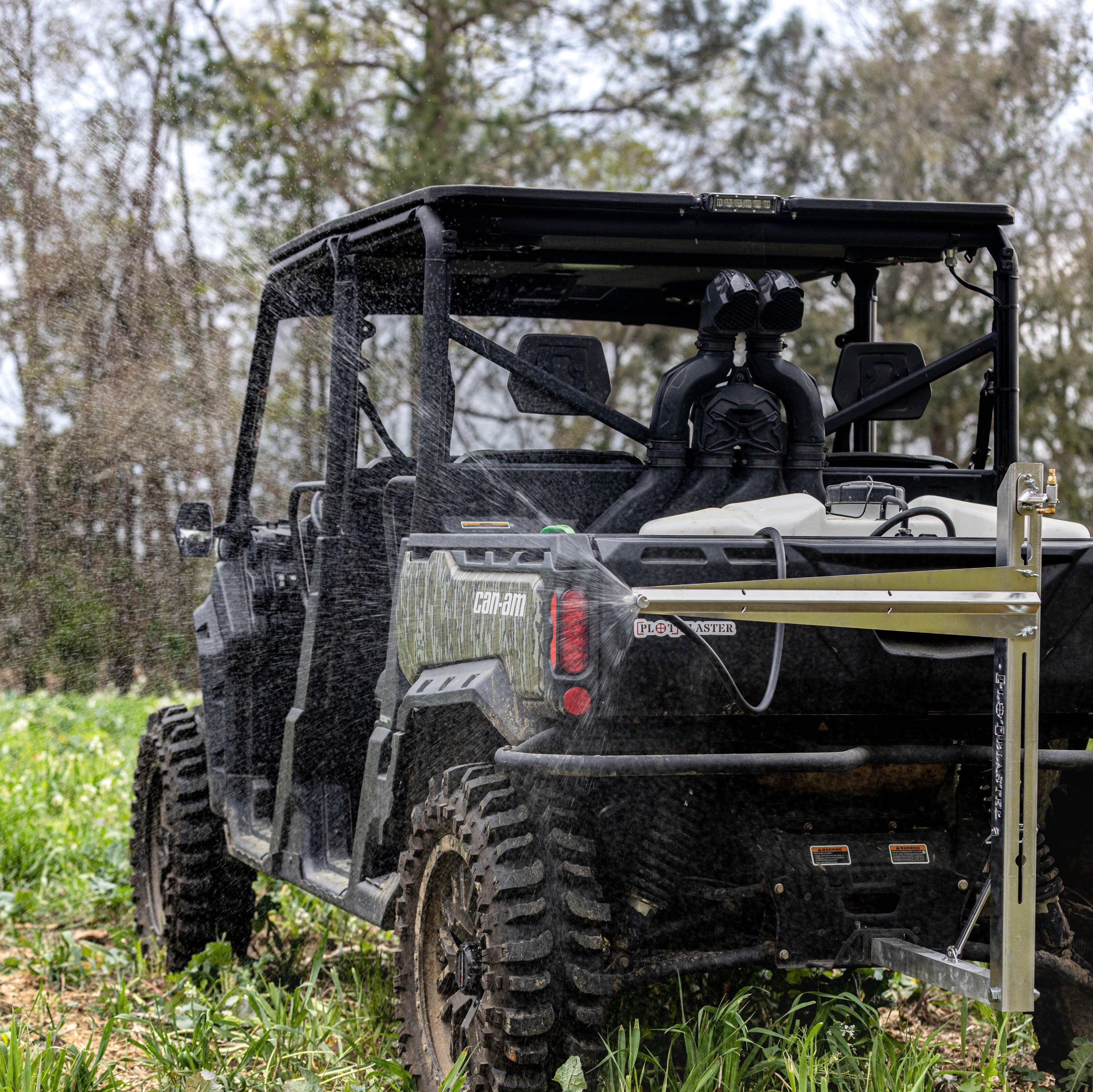 Side Swiper Boom Accessory for Directional Spraying | Plot Blaster